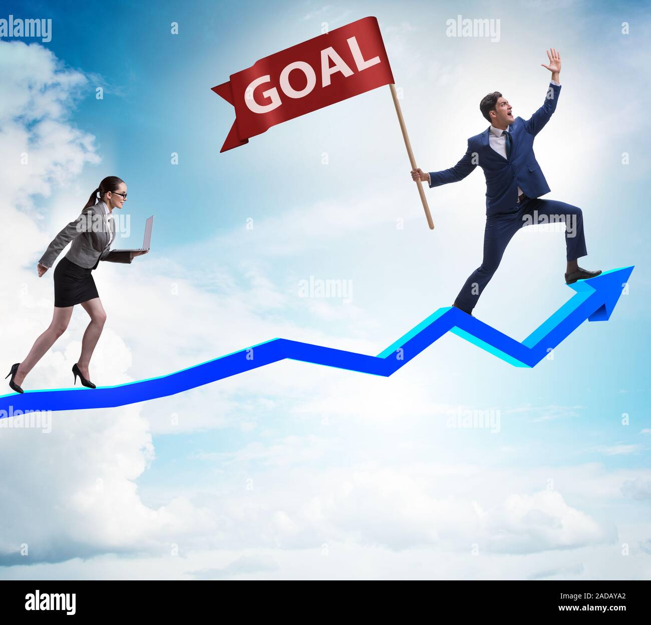 Achieving targets hi-res stock photography and images - Alamy