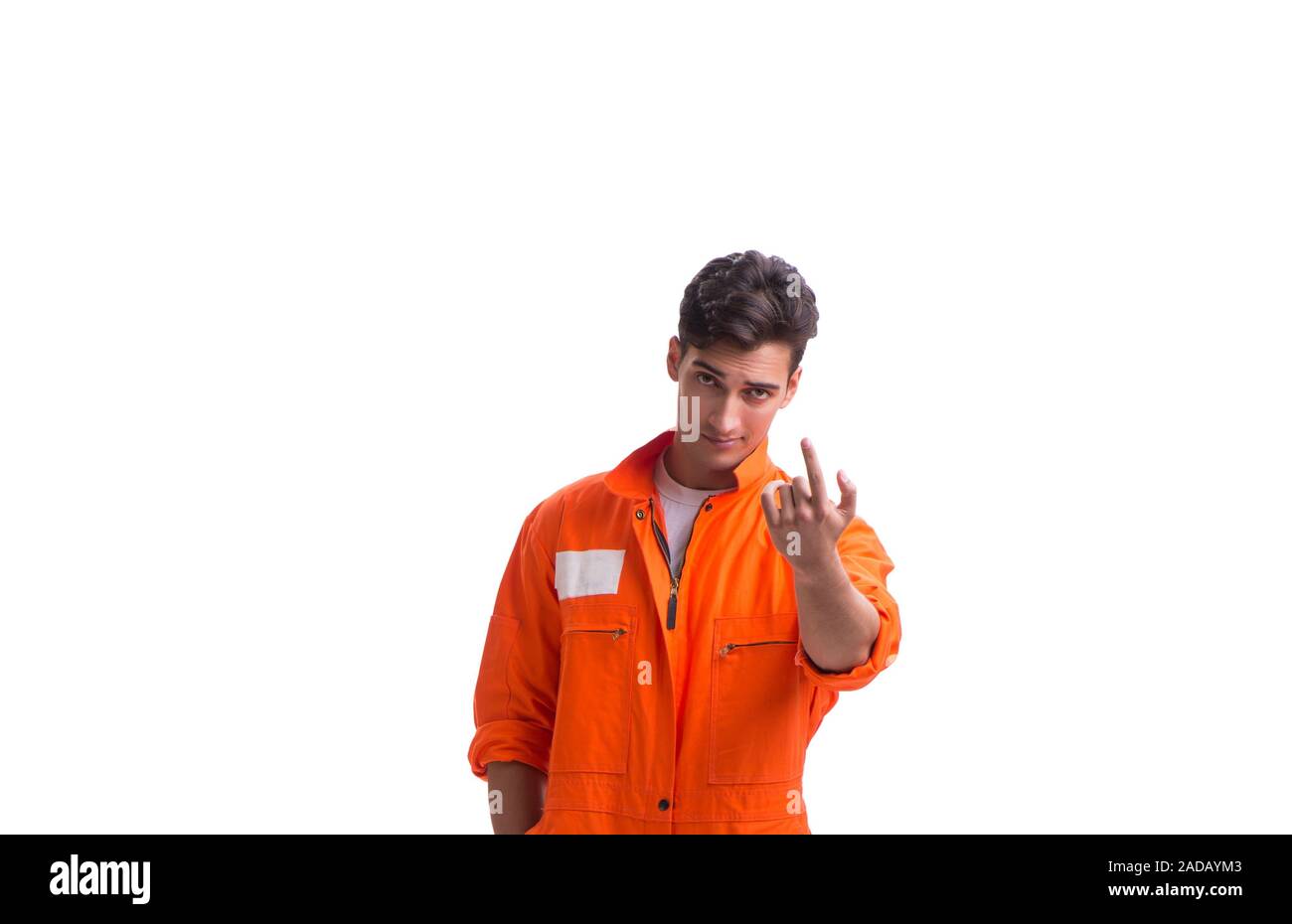 Orange prison uniform hi-res stock photography and images - Alamy