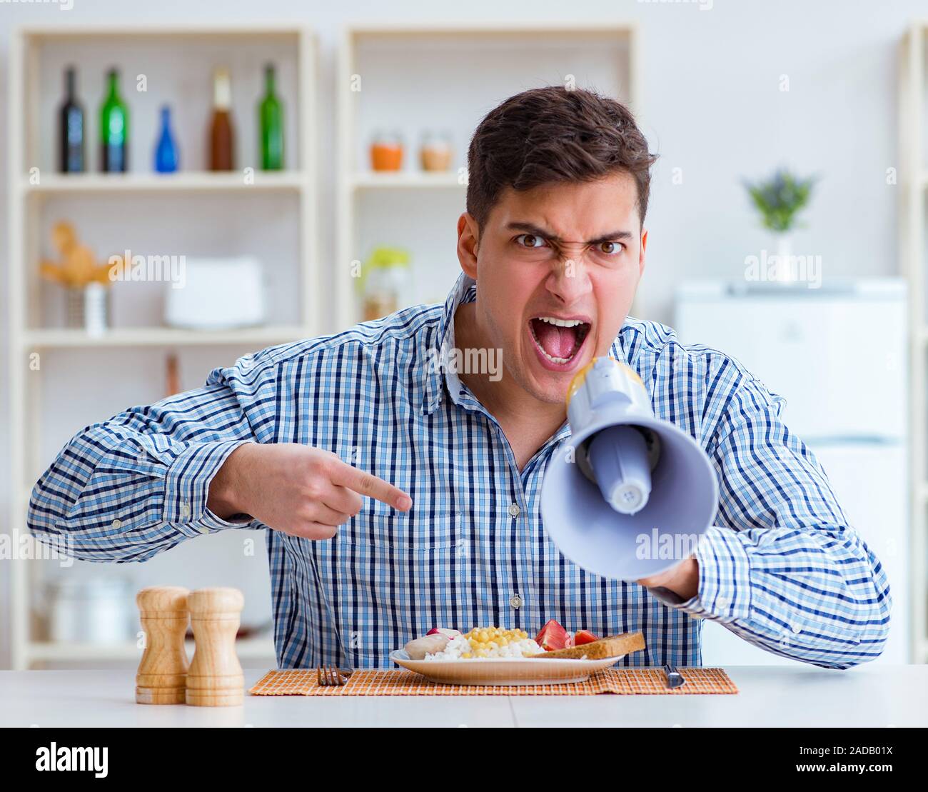 Wife dinner husband unhappy hi-res stock photography and images - Alamy