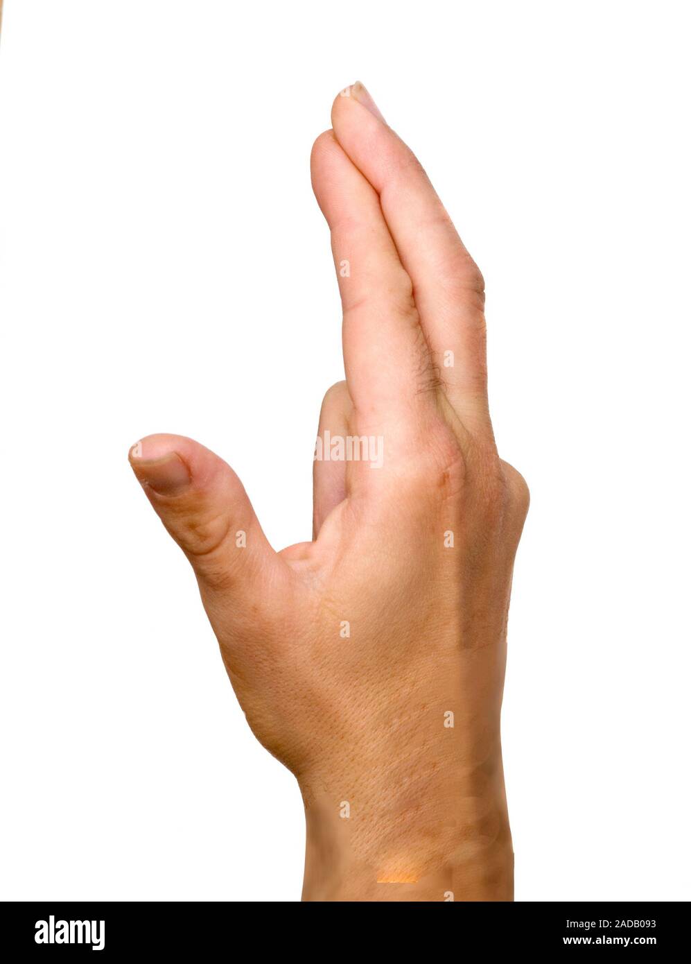 Crossed fingers symbolizing good luck Stock Photo - Alamy