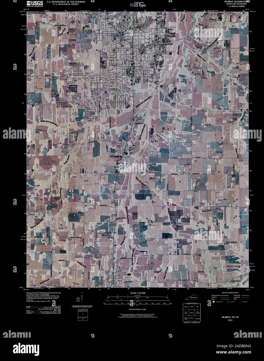 Map tennessee ky hi-res stock photography and images - Alamy