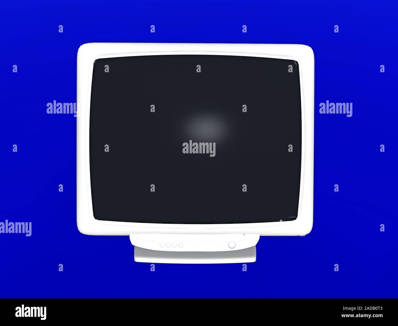 old-fashioned tube monitor Stock Photo - Alamy