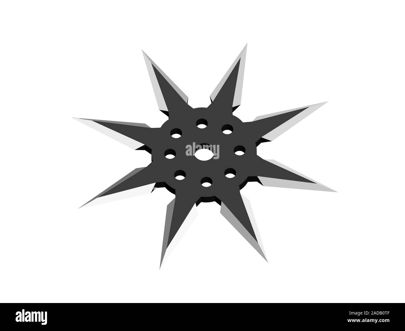 Ninja shuriken Black and White Stock Photos & Images - Alamy