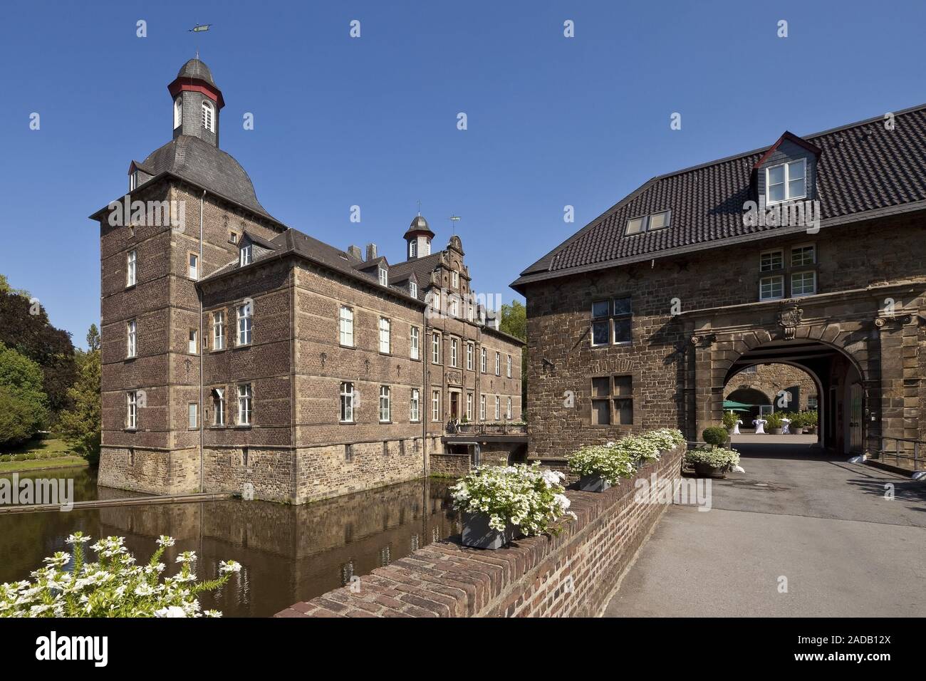 Hugenpoet castle, Essen, Ruhr area, North Rhine-Westphalia, Germany ...