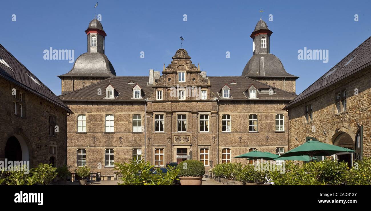 Hugenpoet castle, Essen, Ruhr area, North Rhine-Westphalia, Germany ...