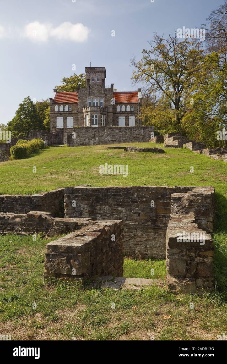 the restored house Custodis inside the castle walls of Isenburg ...