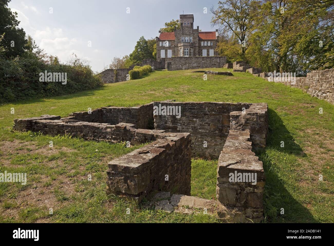 the restored house Custodis inside the castle walls of Isenburg ...