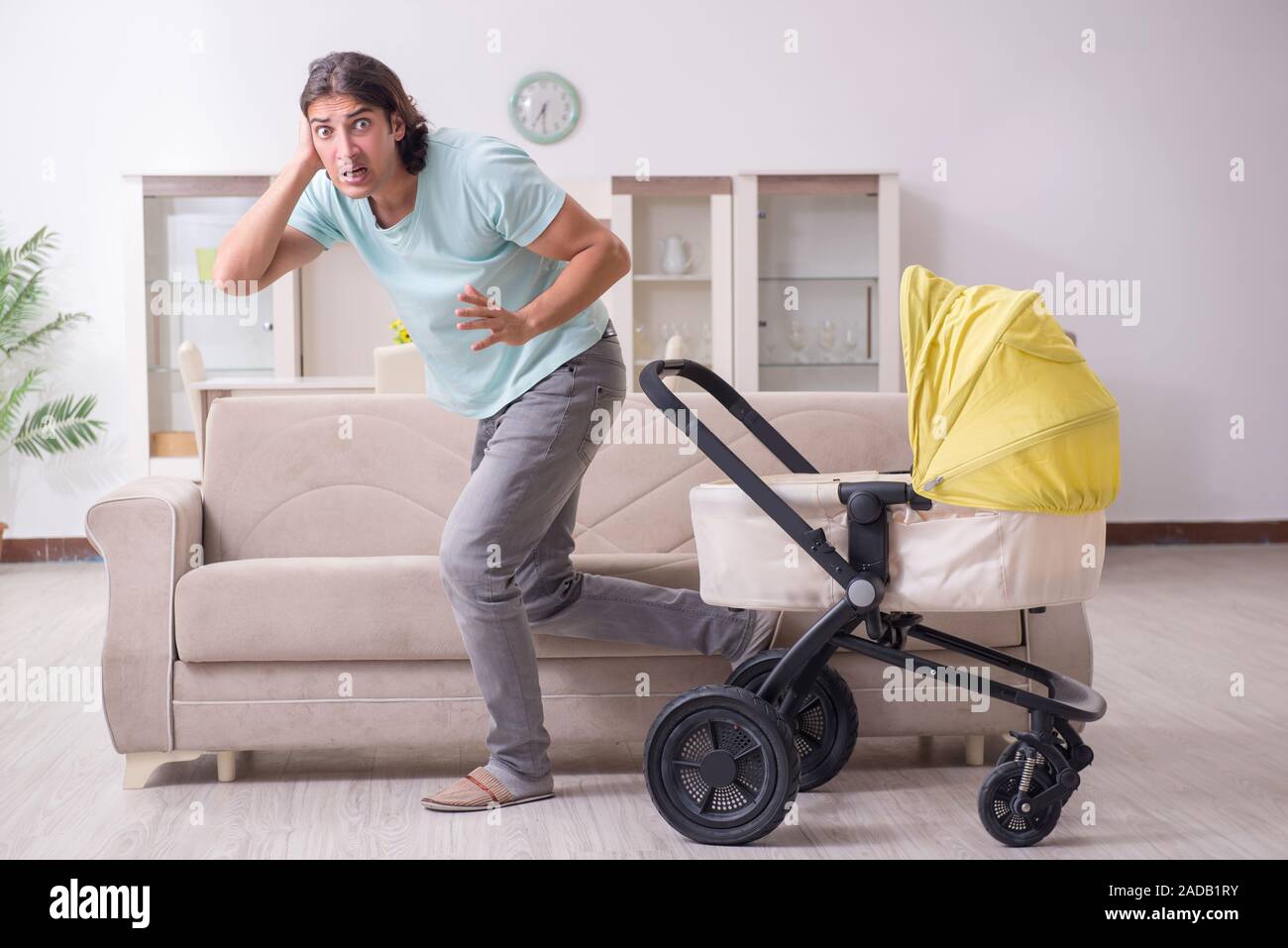 Man running after child hi-res stock photography and images - Alamy