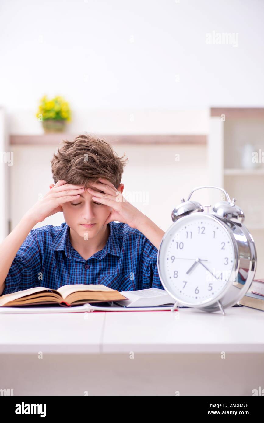 Kid preparing for school at home Stock Photo - Alamy