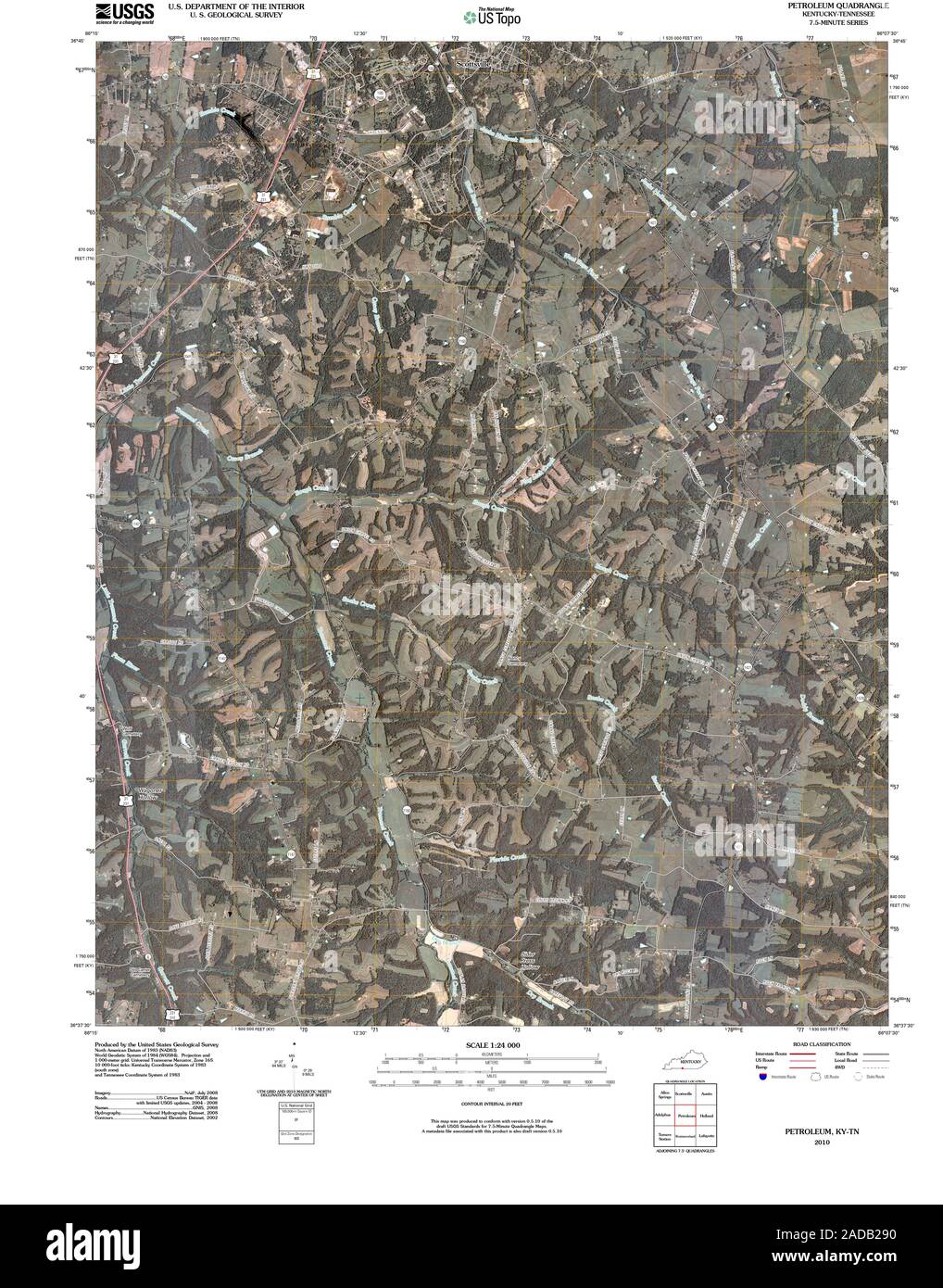 Map tennessee ky hi-res stock photography and images - Alamy
