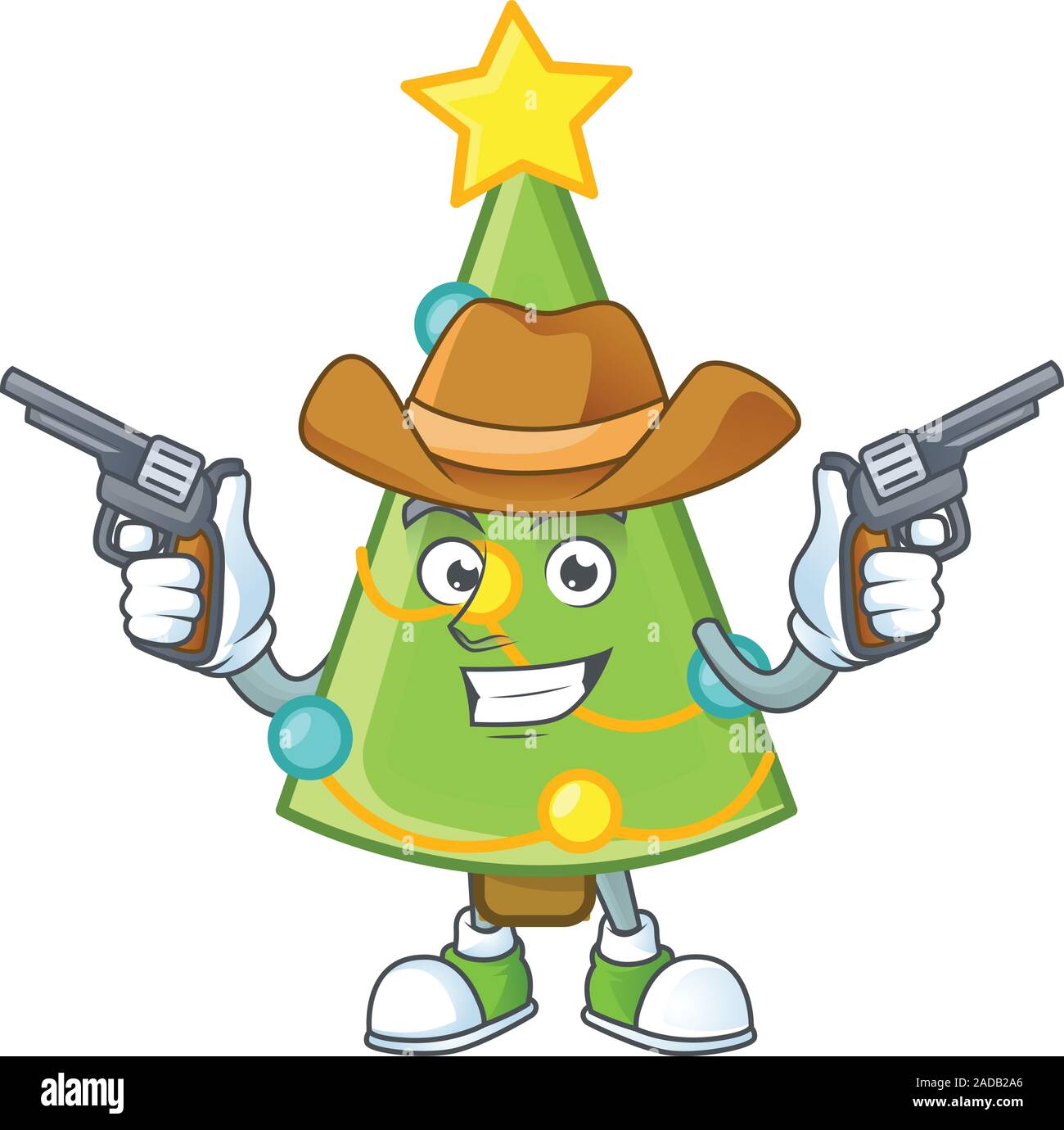 Cowboy santa christmas tree ornament hi-res stock photography and ...