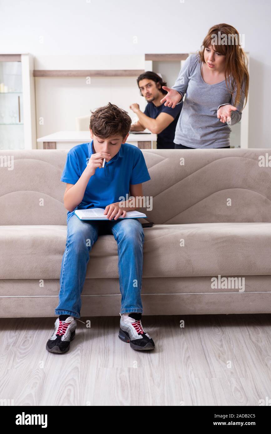 Parents Smoking Home High Resolution Stock Photography and Images - Alamy