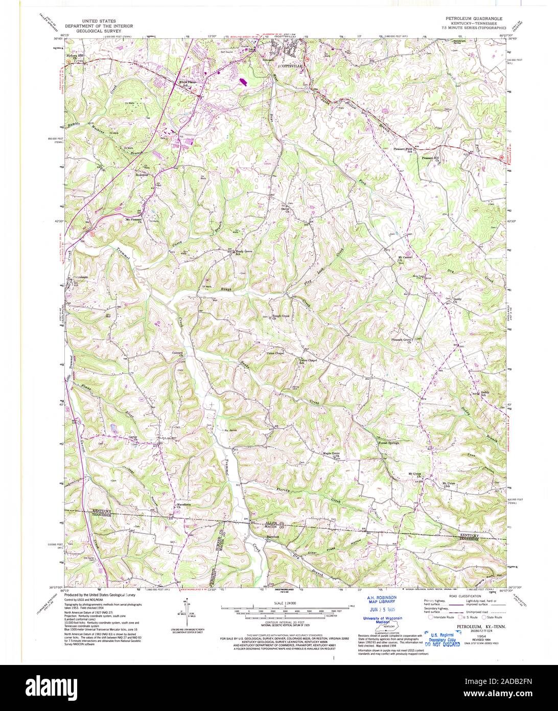 Map tennessee ky hi-res stock photography and images - Alamy