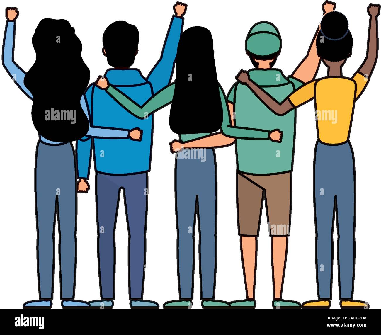 Group of male models Cut Out Stock Images & Pictures - Alamy