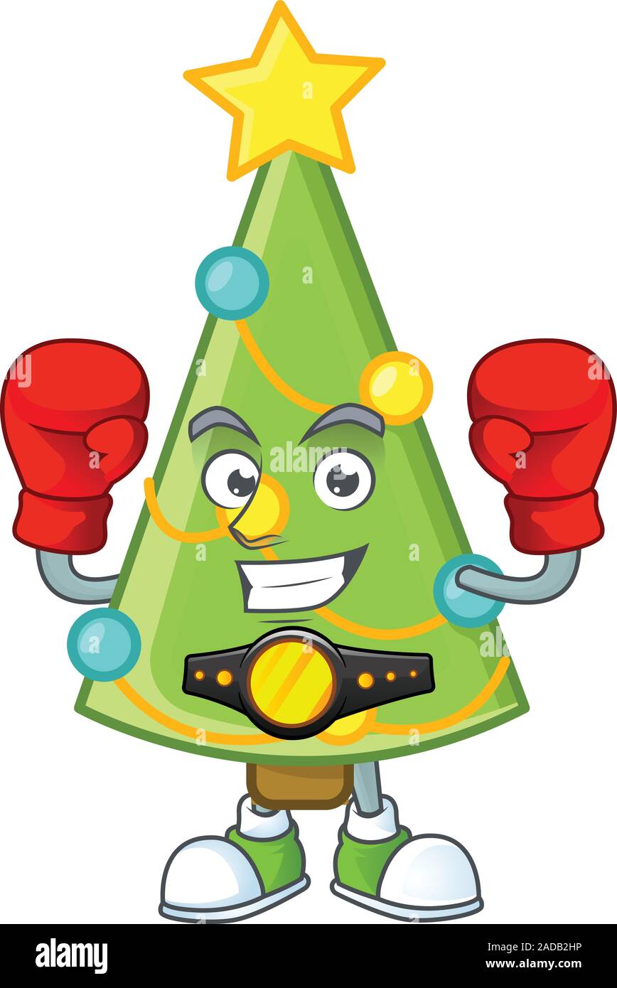 Green artificial christmas tree Stock Vector Images - Alamy