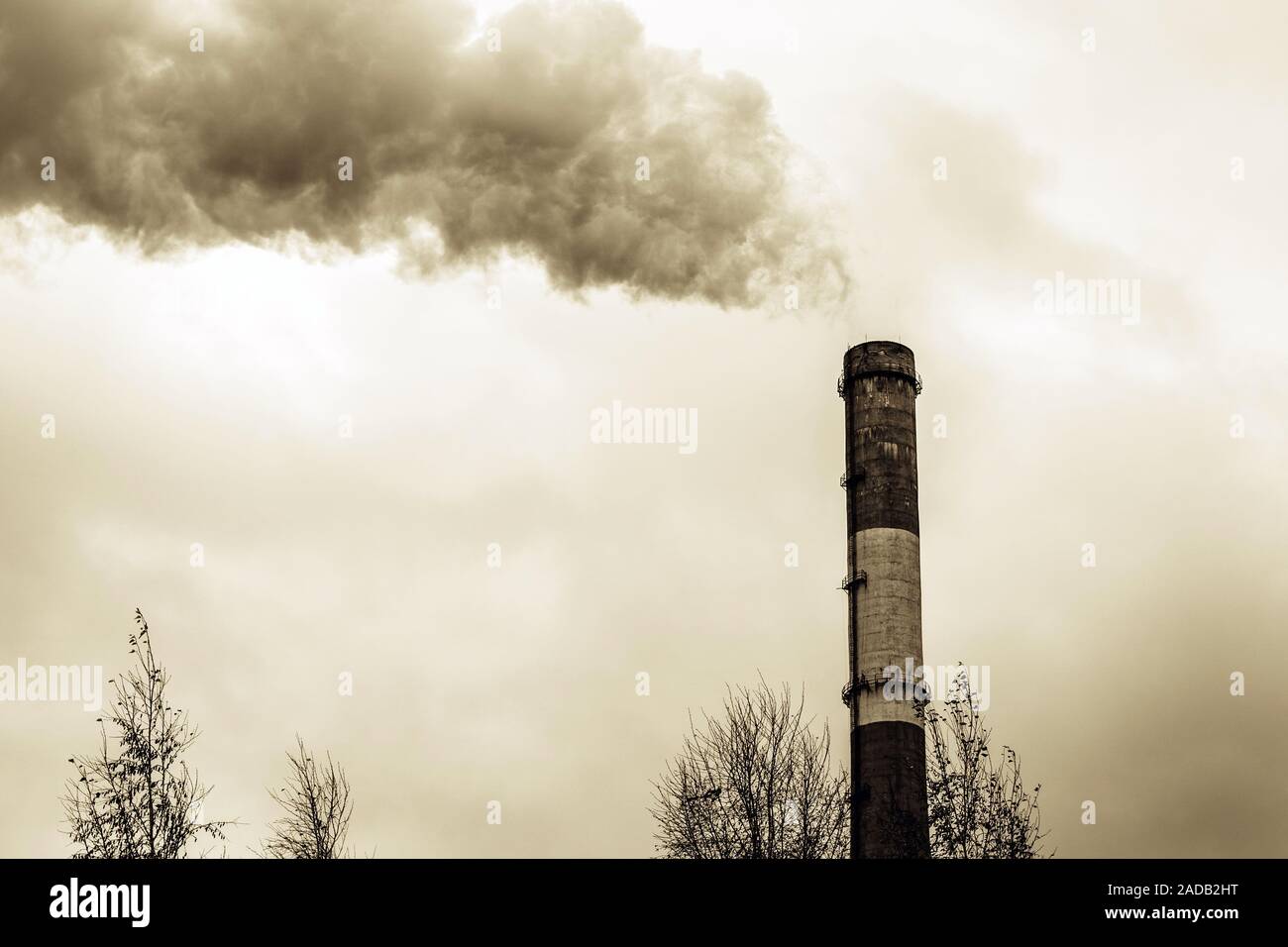 smoke from the pipes of the factory factory environment pollution ...