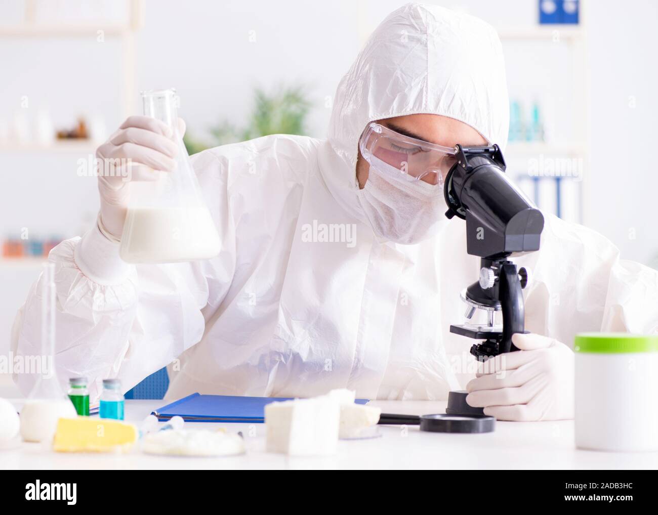 The food scientist testing new stuff in the lab Stock Photo - Alamy