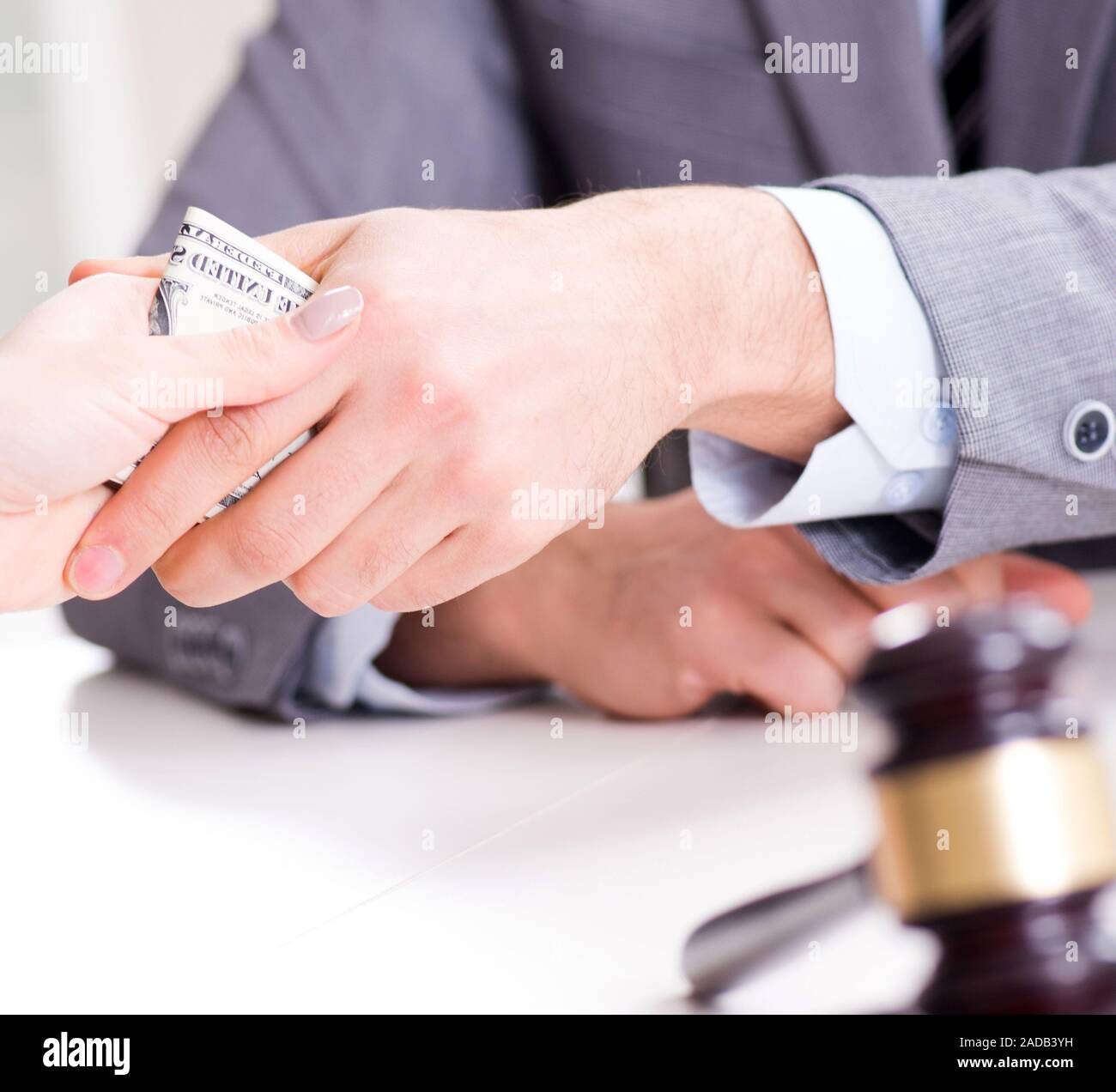 Lawyer being offered bribe for his services Stock Photo - Alamy