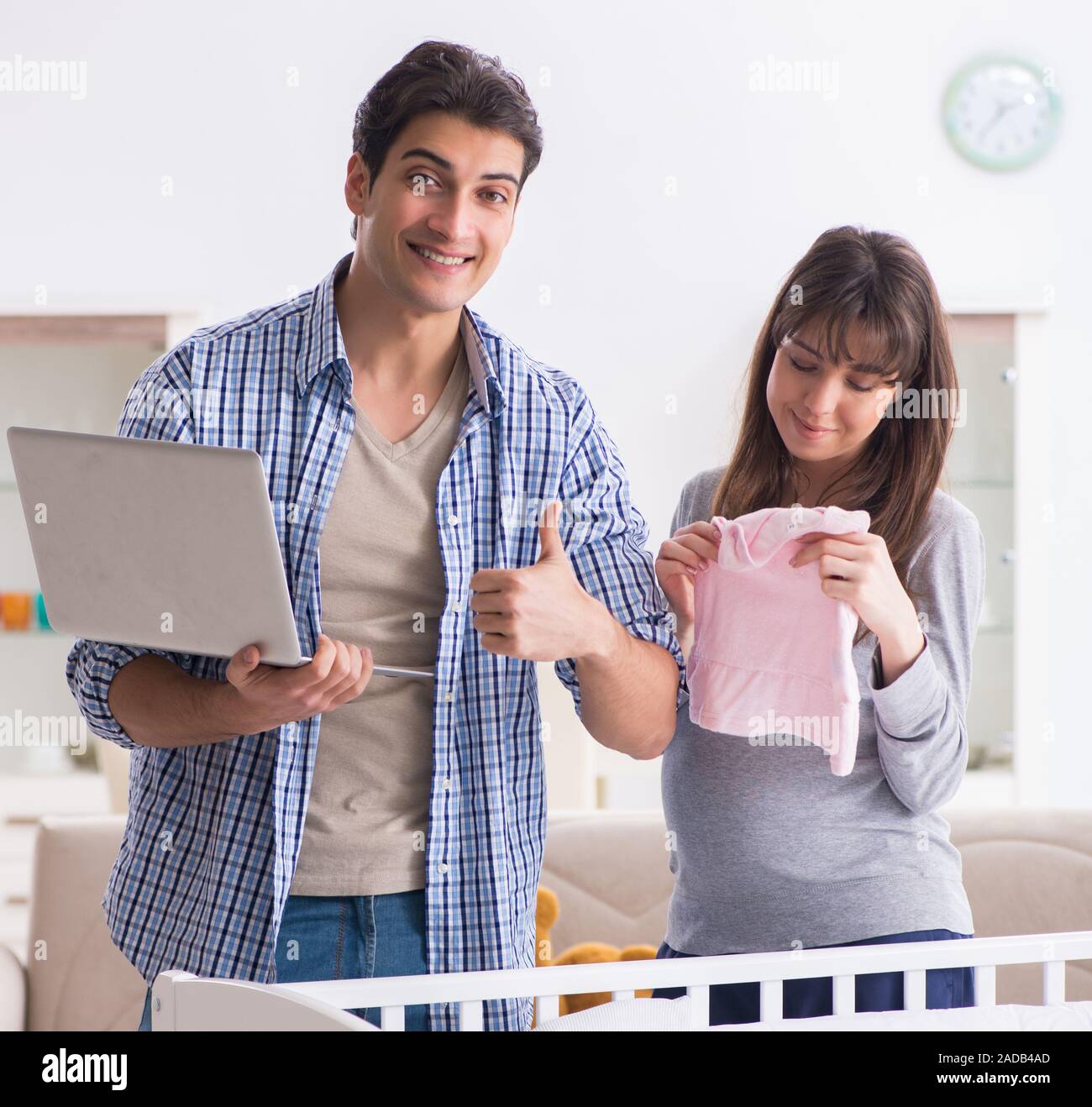 The young parents expecting their first baby Stock Photo - Alamy