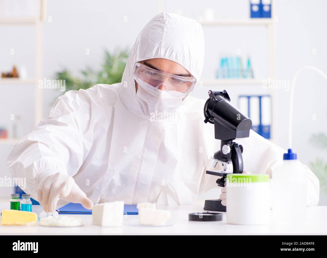 The food scientist testing new stuff in the lab Stock Photo - Alamy