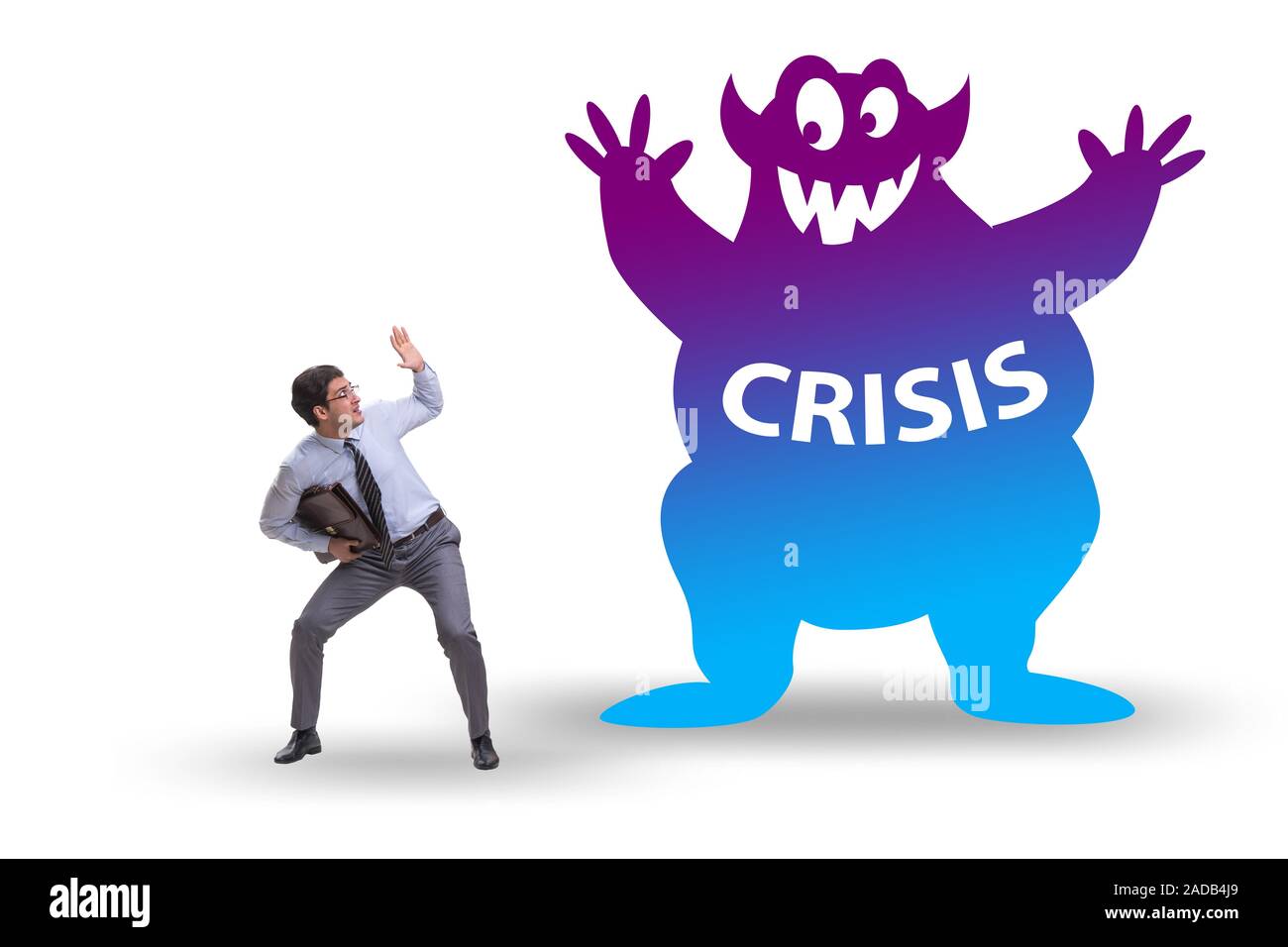 Businessman suffering from economic crisis hi-res stock photography and ...