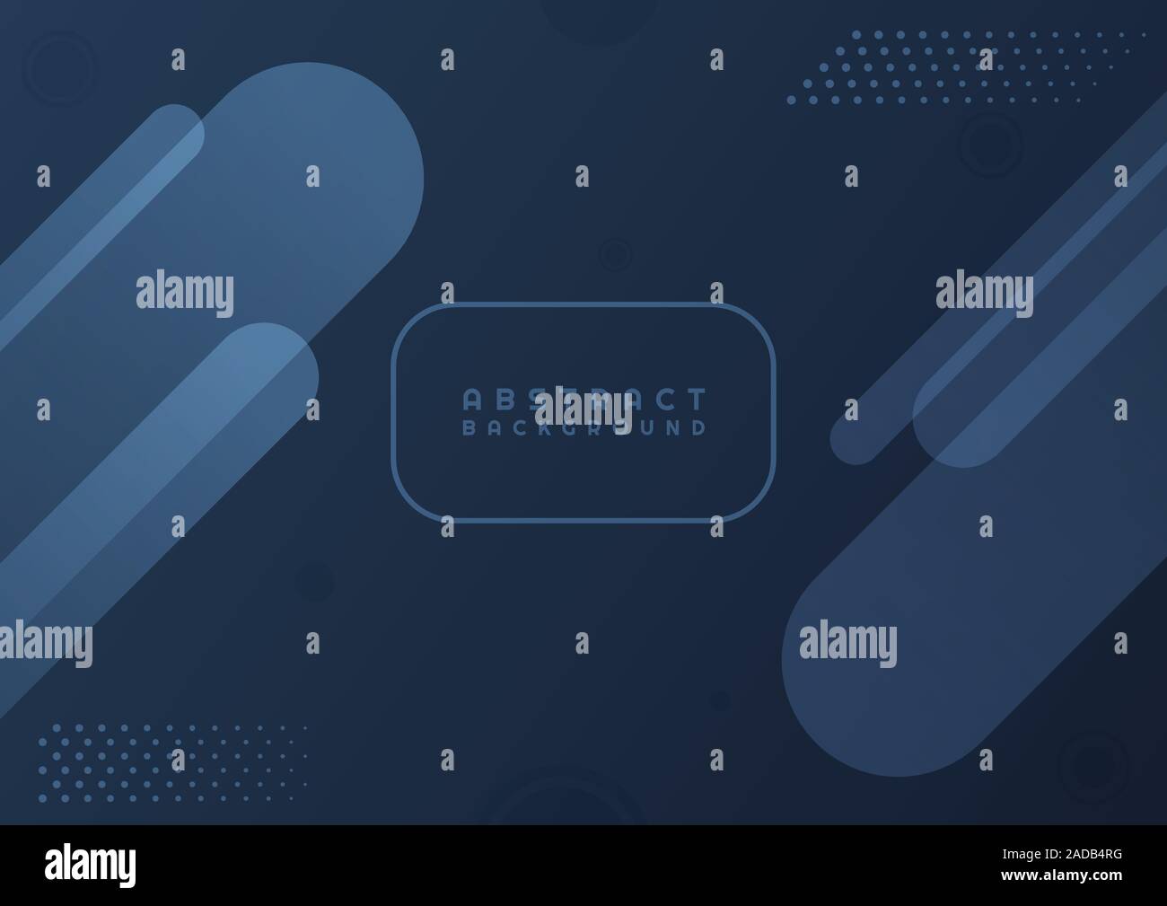 Modern geometric circle bar curve shape background color dark blue ...