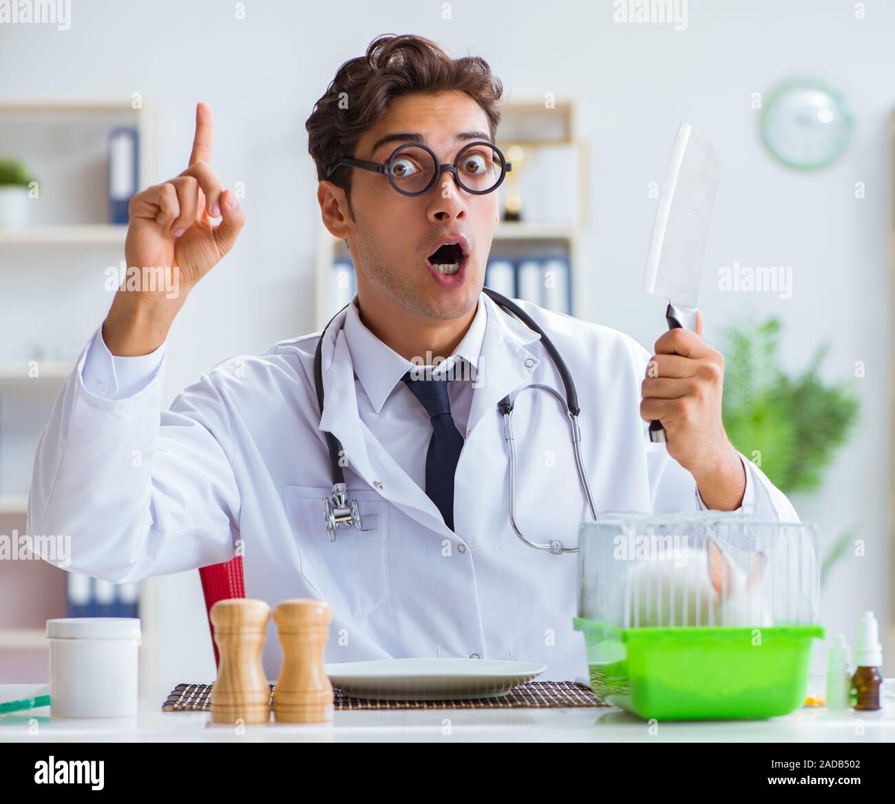 Crazy doctor hi-res stock photography and images - Alamy