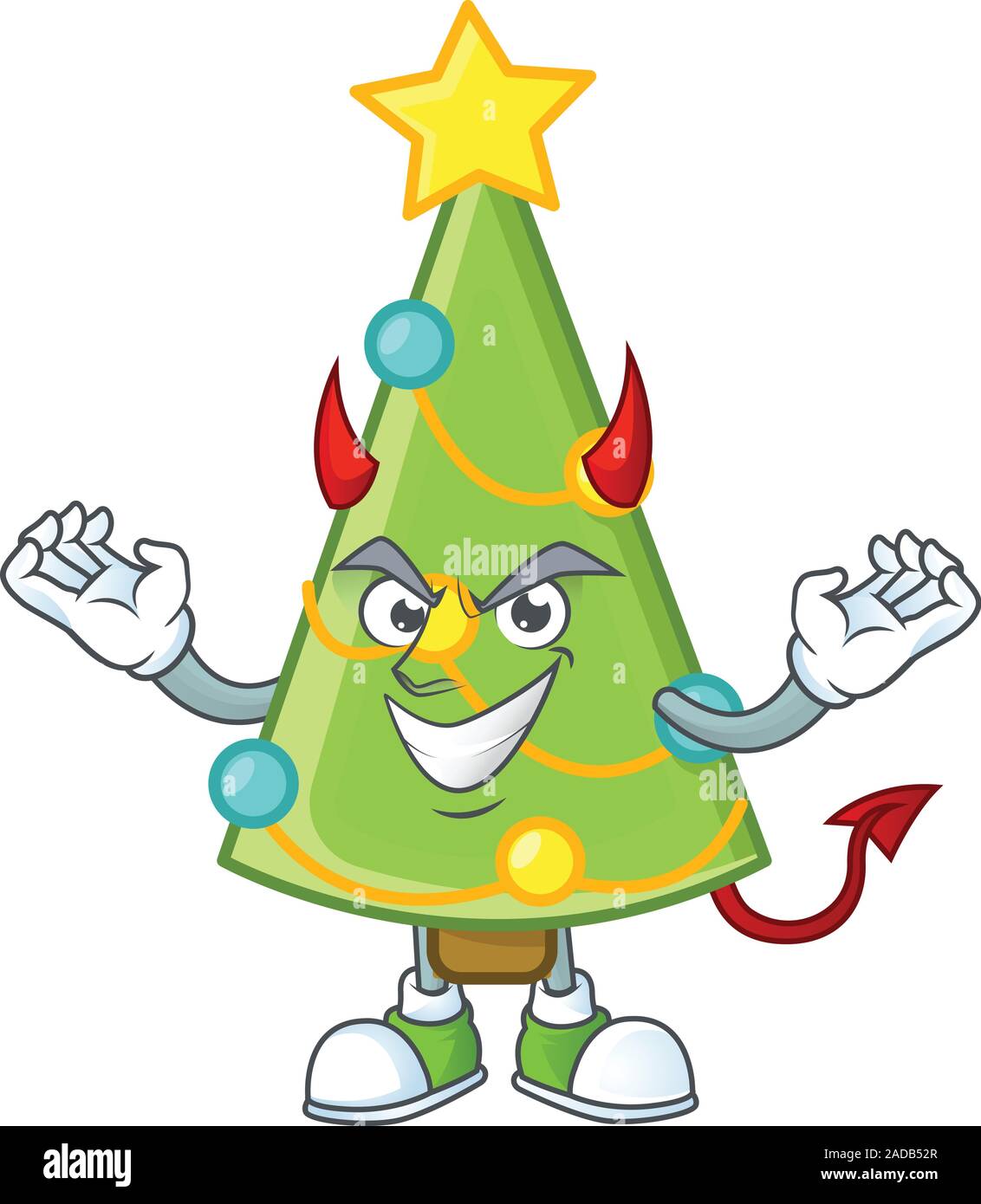 Scary christmas tree Stock Vector Images - Alamy