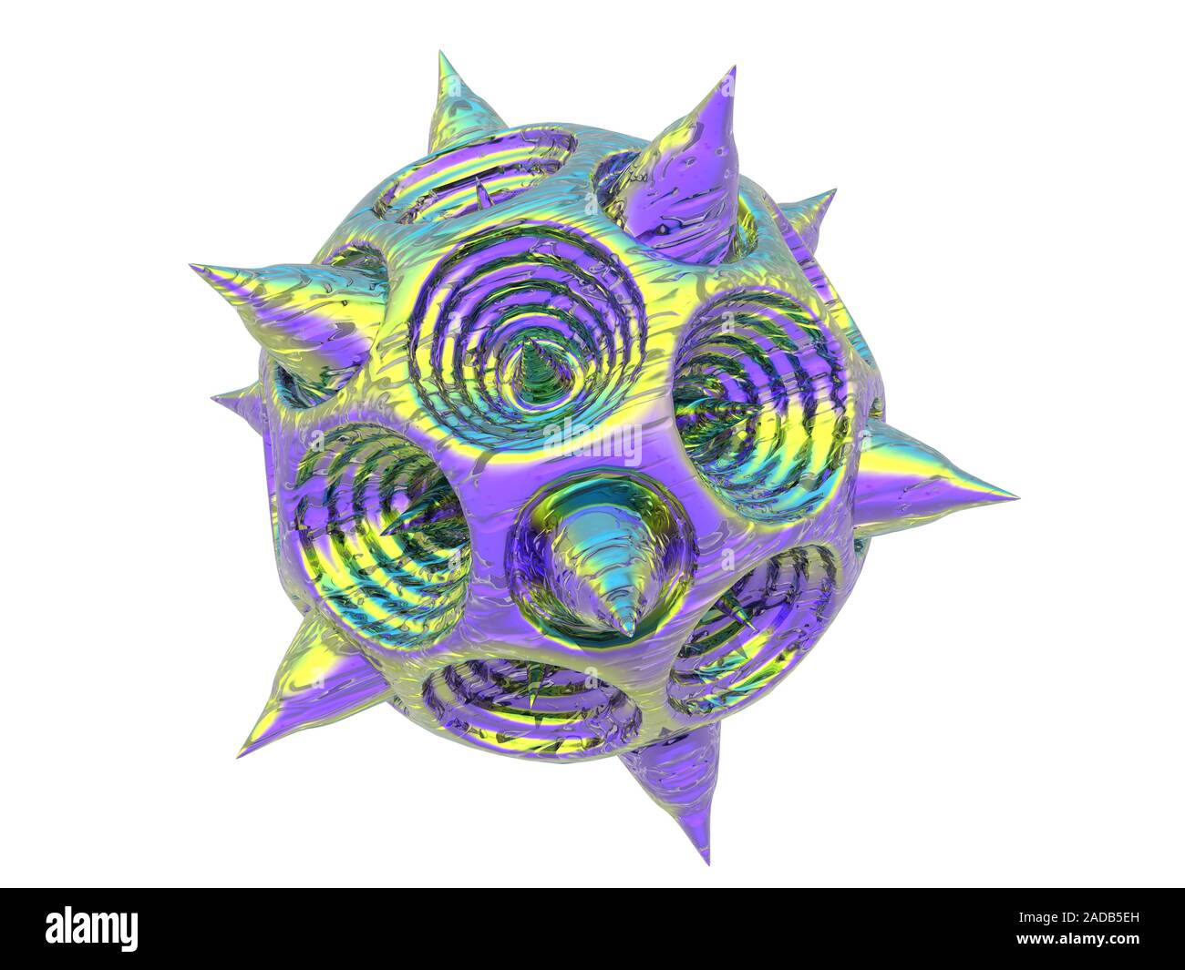 spiky round sphere Stock Photo - Alamy