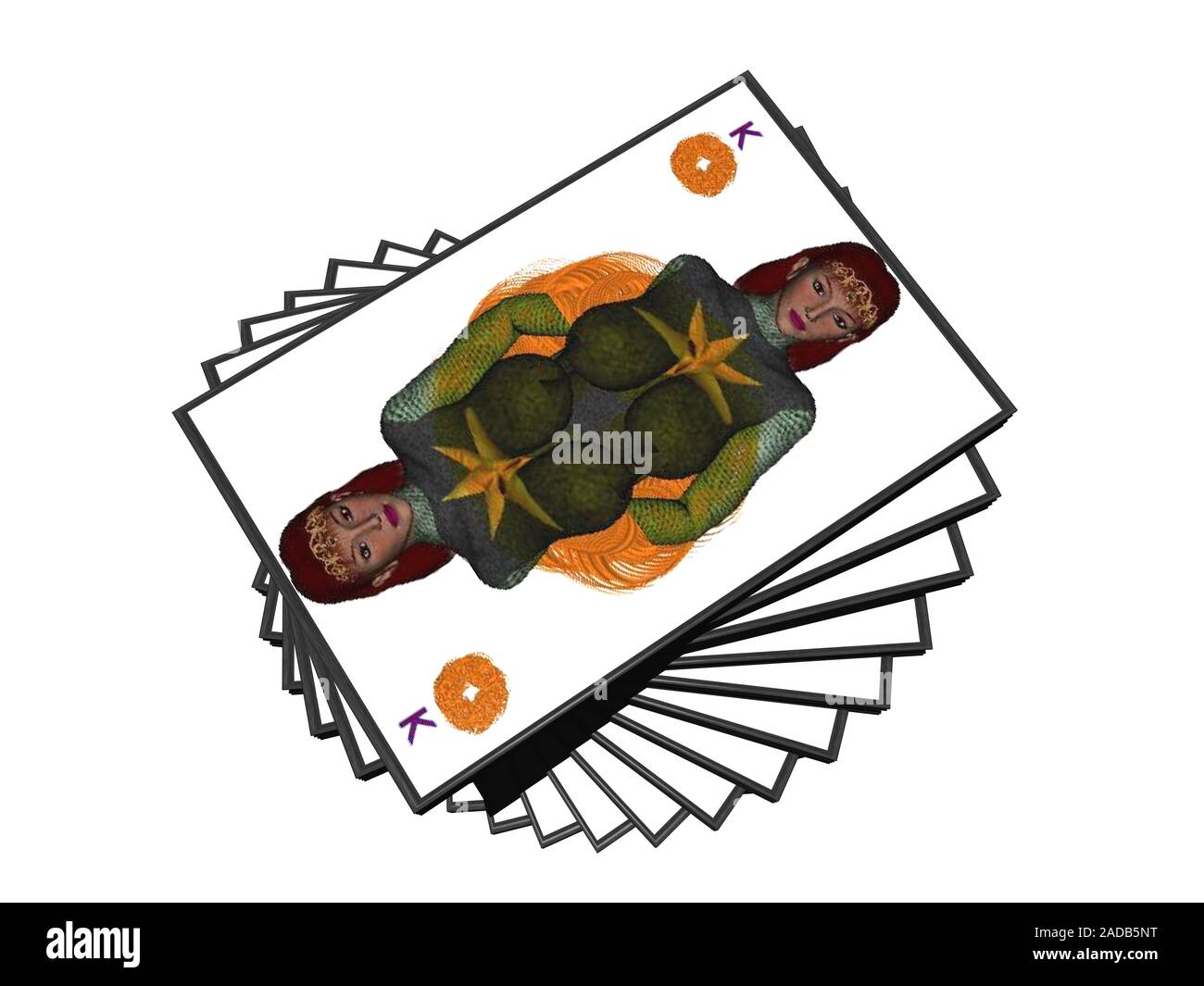Playing cards as a game sheet Stock Photo - Alamy