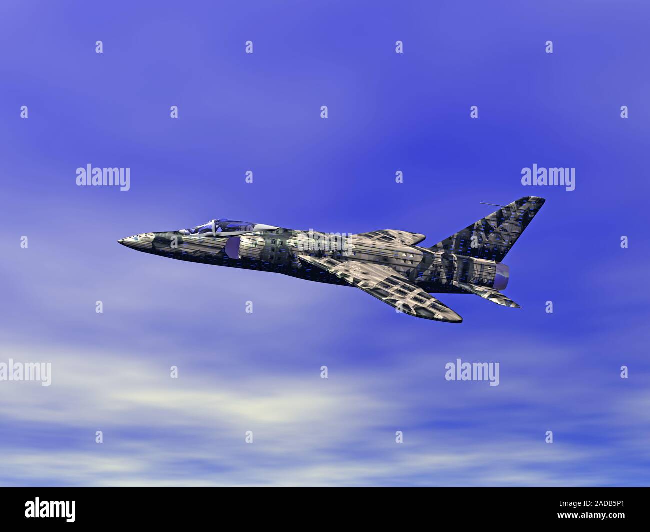 Fighter plane is flying in the sky Stock Photo - Alamy