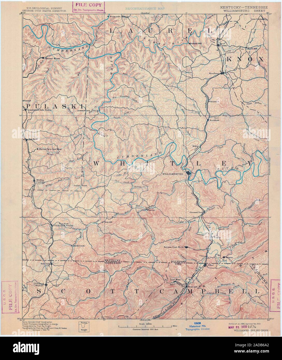 Map tennessee ky hi-res stock photography and images - Alamy