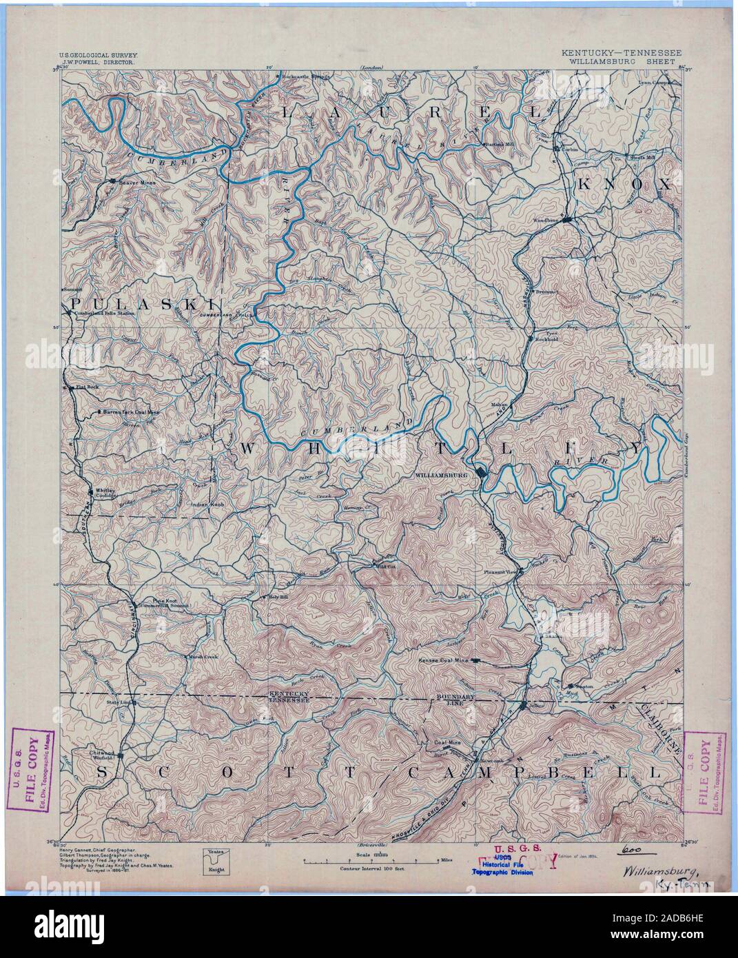 Map tennessee ky hi-res stock photography and images - Alamy