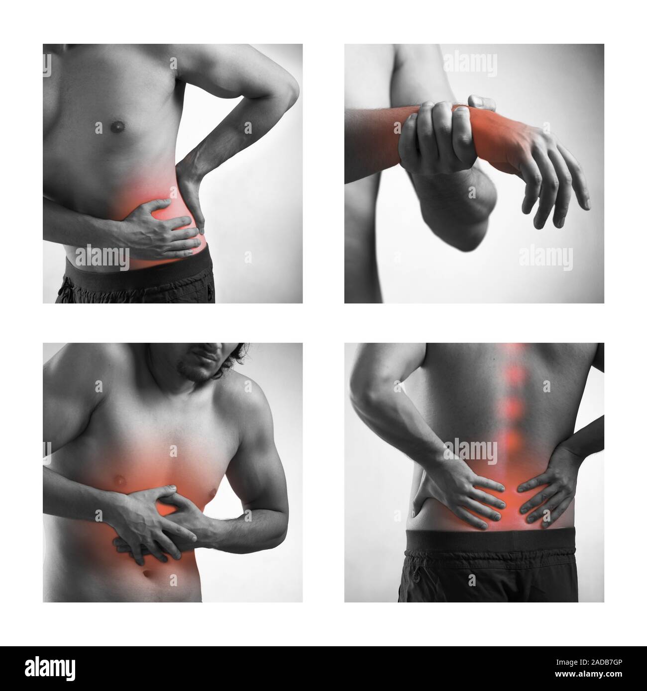 Abdomen pain man Cut Out Stock Images & Pictures - Alamy