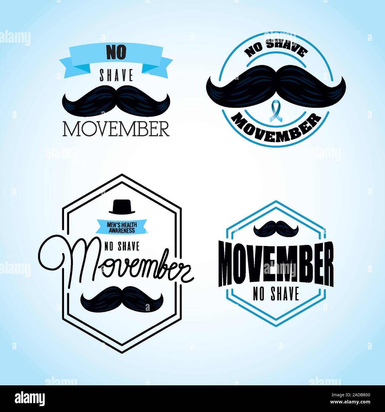 movember celebration card with set items Stock Vector Image & Art - Alamy