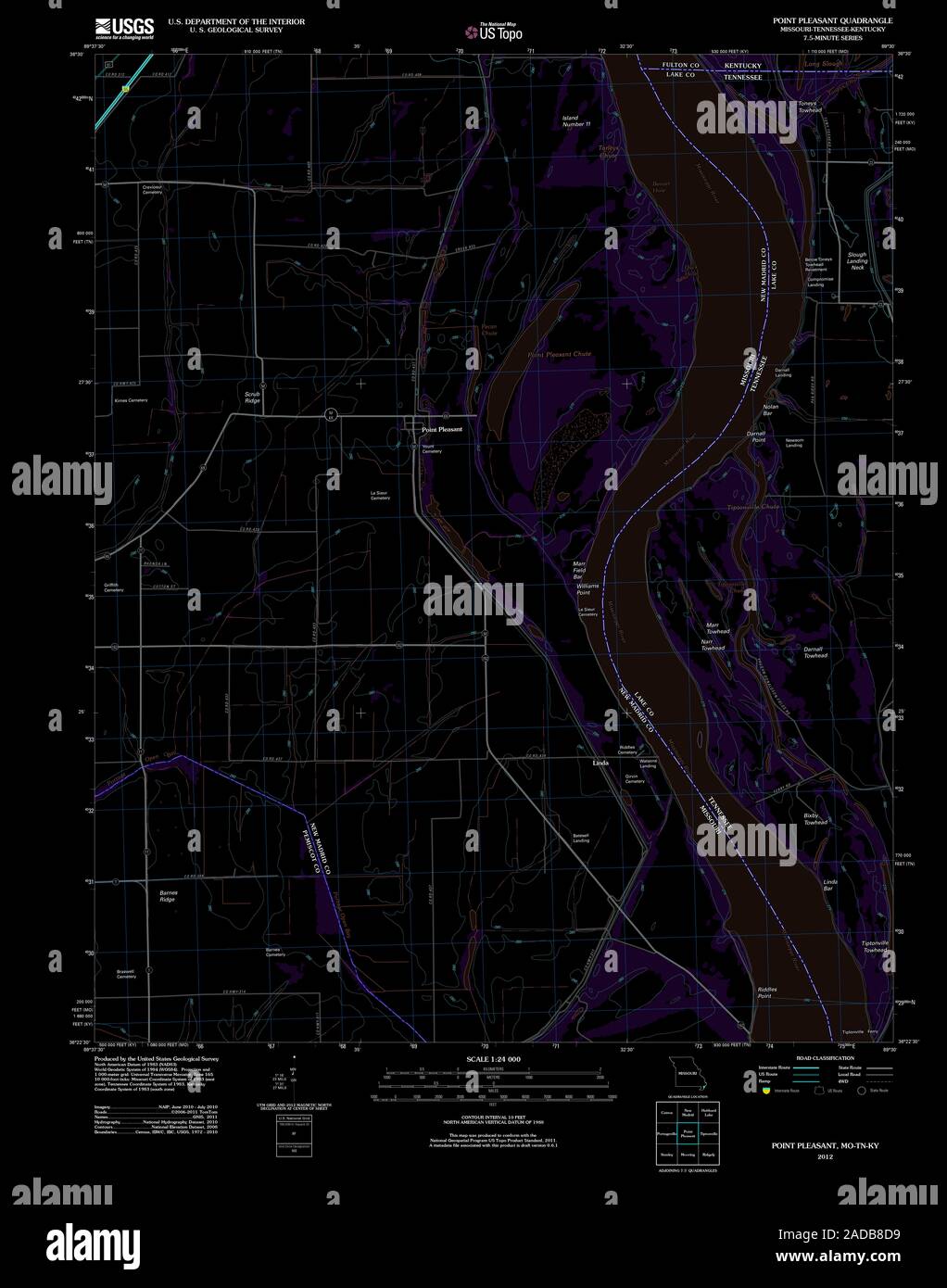 Map of point pleasant hi-res stock photography and images - Alamy