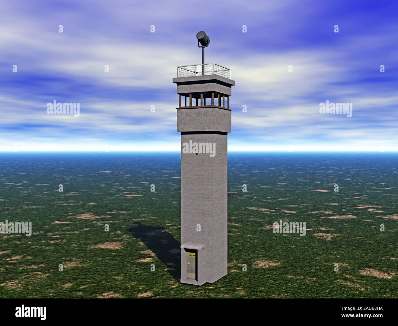 Watchtower in the area Stock Photo - Alamy