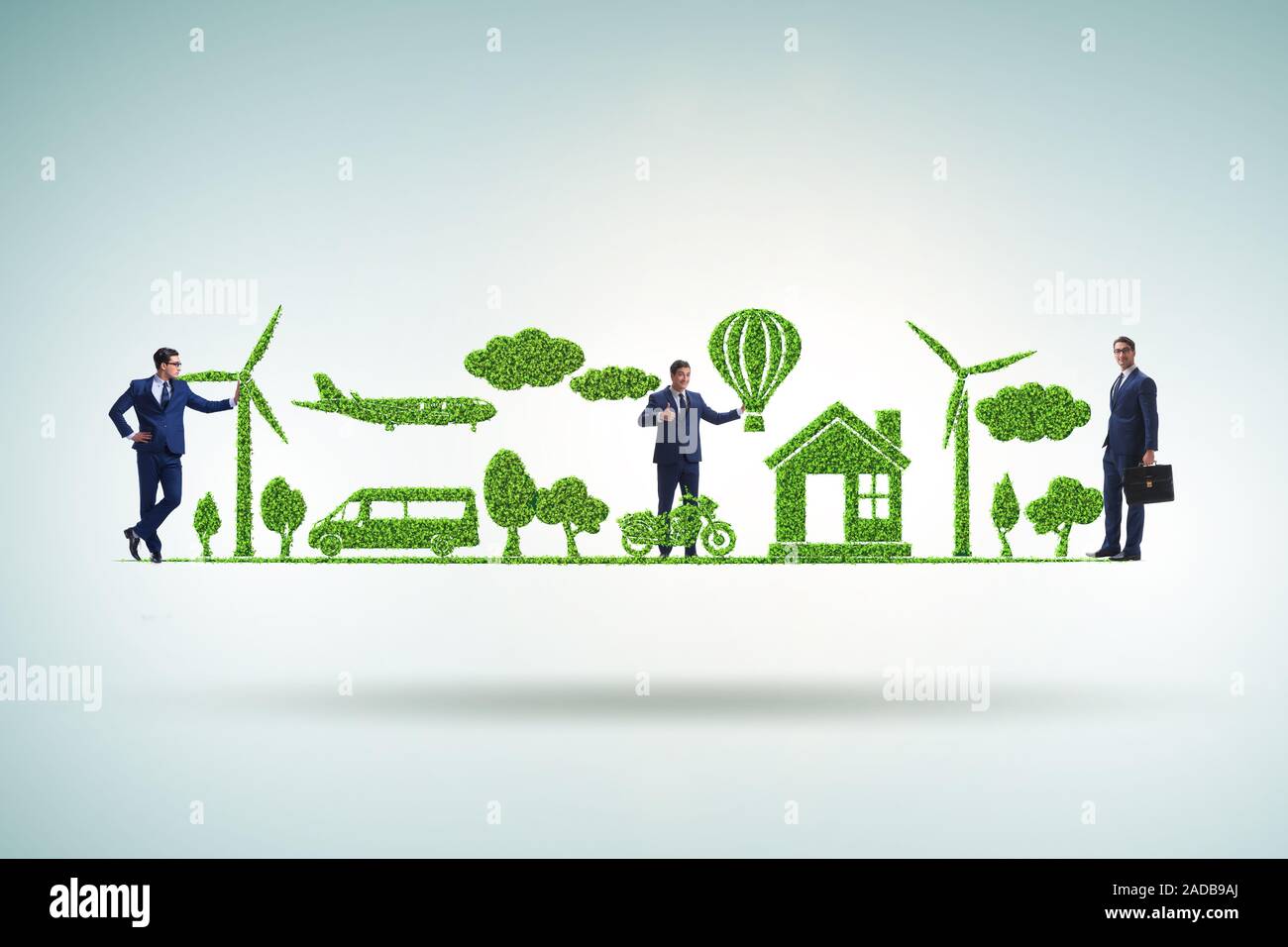 The concept of clean energy and environmental protection Stock Photo ...