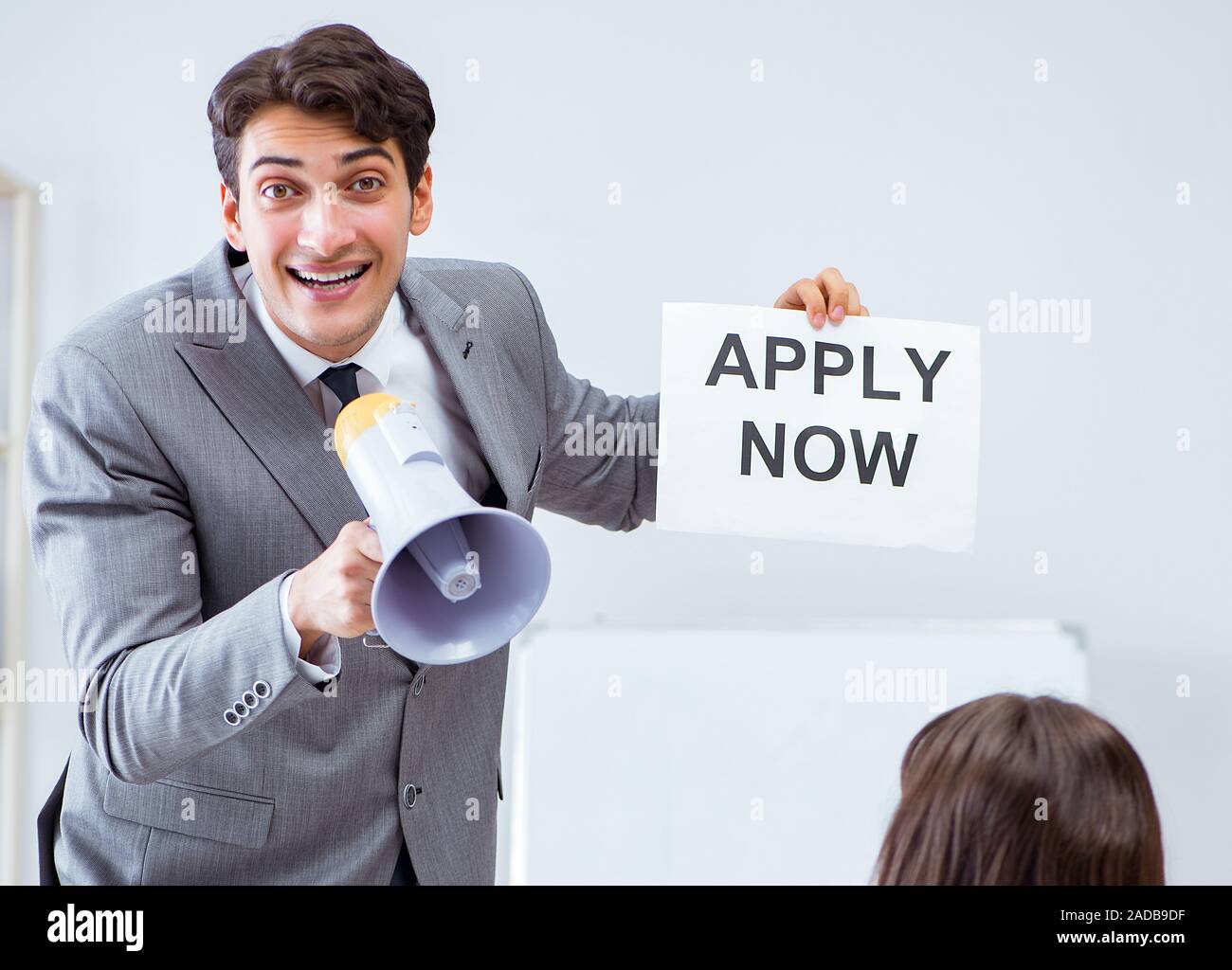 Business people in recruitment concept Stock Photo - Alamy