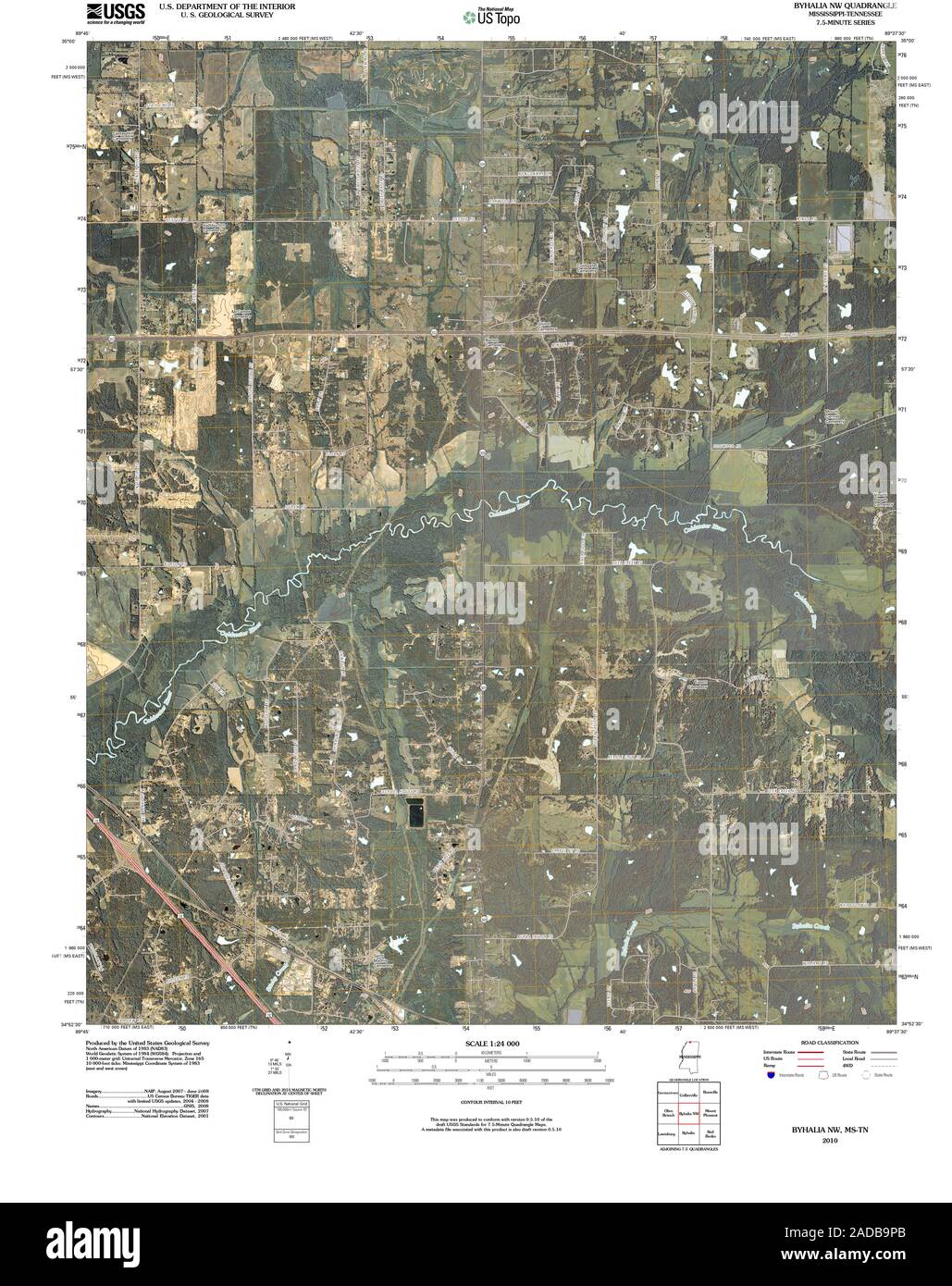 Map of byhalia hi-res stock photography and images - Alamy