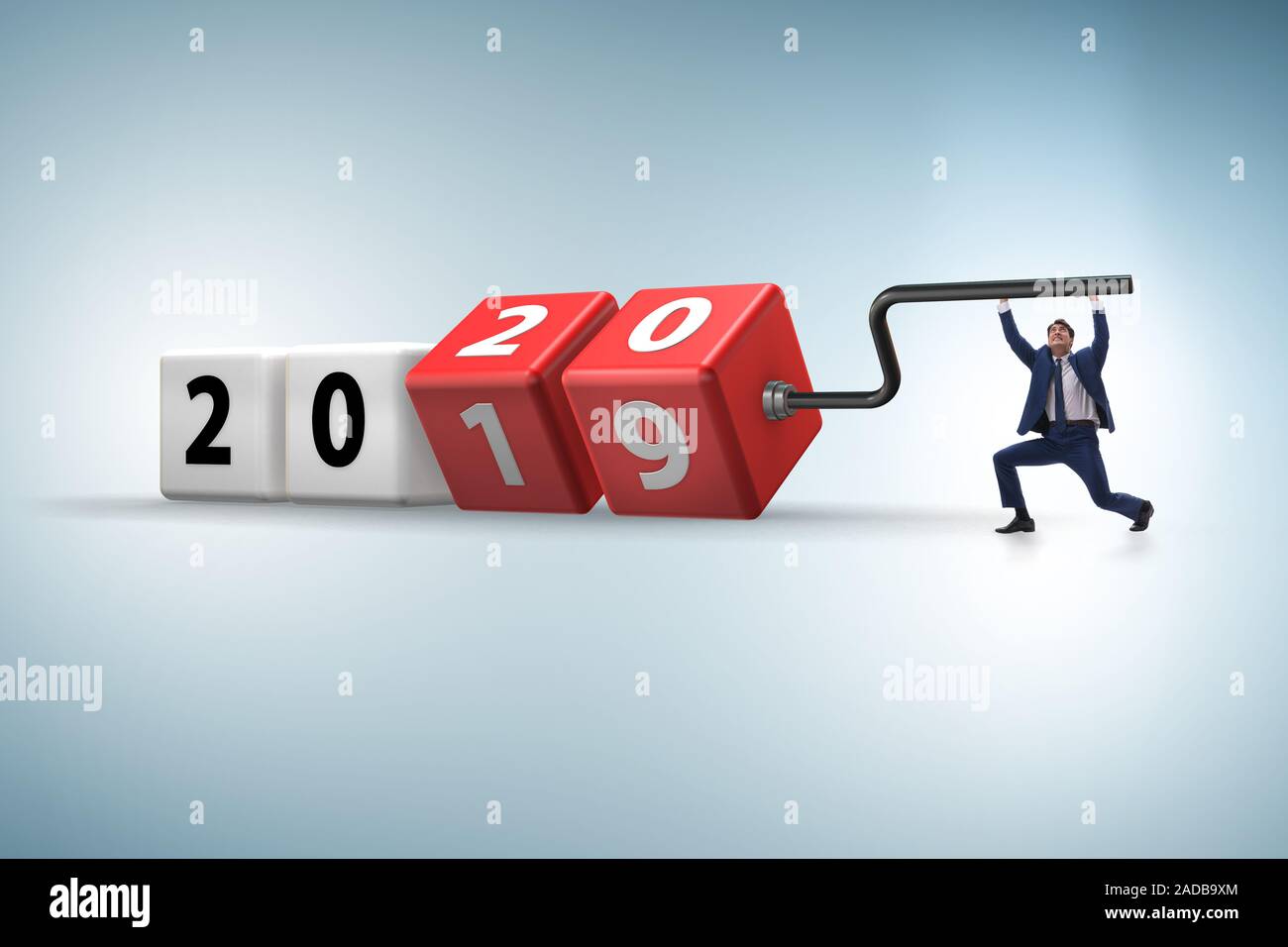 Concept of changing year from 2019 to 2020 Stock Photo - Alamy