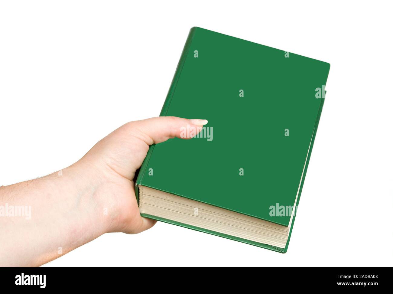 Hand holding a book Stock Photo - Alamy