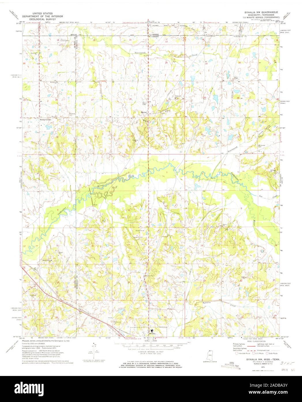 Map of byhalia hi-res stock photography and images - Alamy