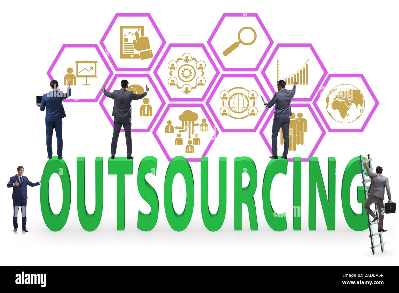 Effective business team Cut Out Stock Images & Pictures - Alamy