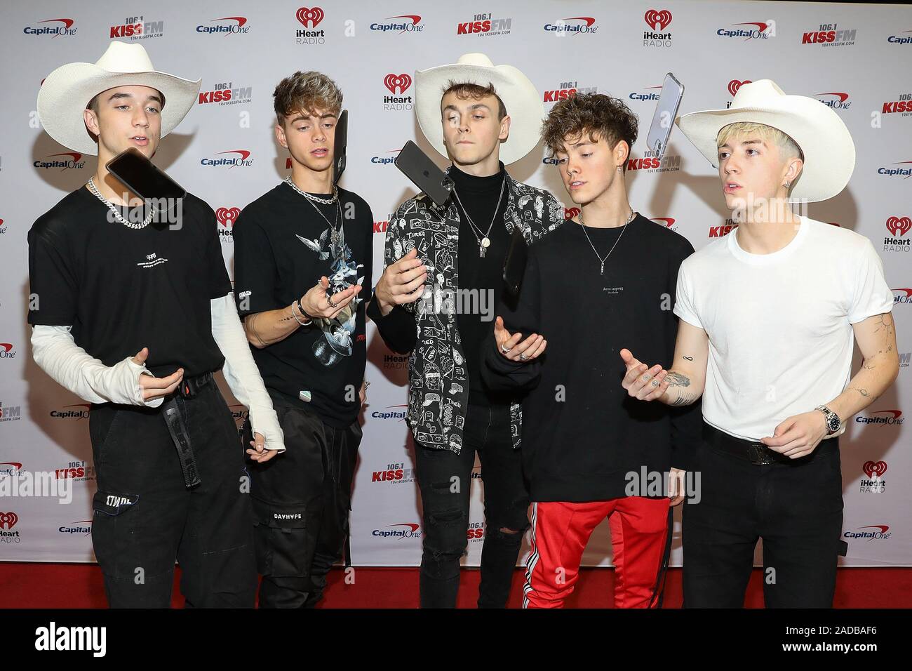 DALLAS, TX - DECEMBER 03: (L to R) Daniel Saevey, Corbyn Besson, Jonah ...
