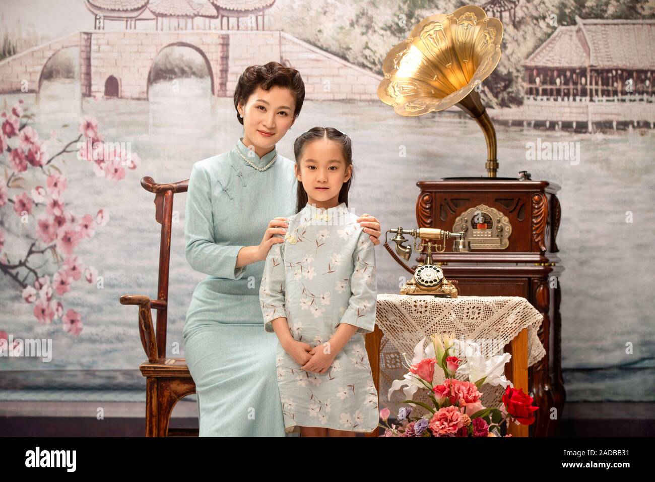 Retro family photos Stock Photo - Alamy