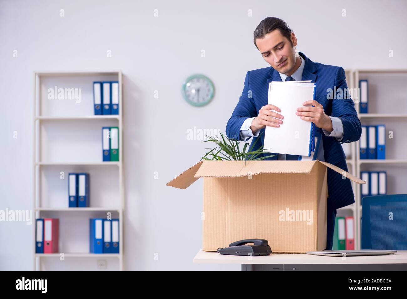 Young employee being made redundant hi-res stock photography and images ...