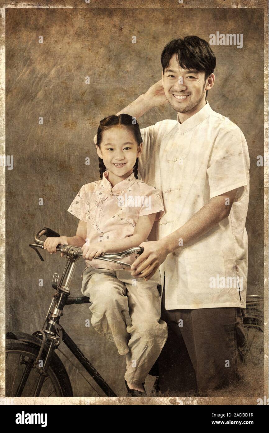 Happy father's old photos Stock Photo - Alamy