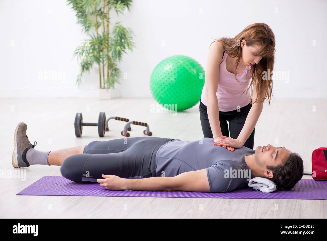 Heart attack exercise chest pain hi-res stock photography and images ...