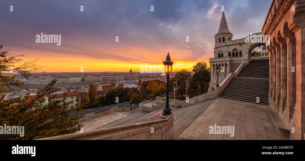 Budapest, Hungary - Main steps of the world famous Fisherman's Bastion ...
